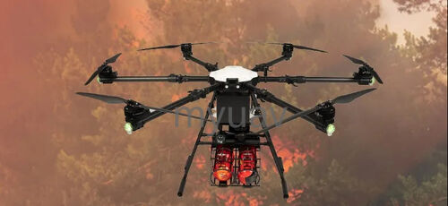 MYUAV Uav fire emergency system UAV + fire truck urban high-rise fire ...